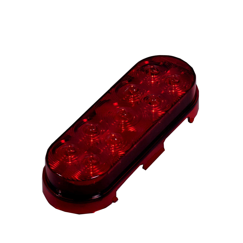 Maxxima 6" Oval Red Stop/Tail/Turn Lightning 9 LED – International ...