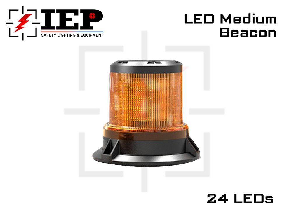 Medium LED Beacon - 24 LEDs AMBER – International Emergency Products